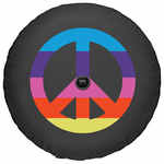 Boomerang Enterprises Peace Sign Logo Tire Cover for 18-20 Jeep ...
