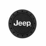 Plasticolor 000652R01 Jeep Logo Cup Holder Coaster for Jeep Vehicles ...