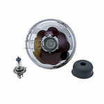 Hella 002395301 Vision Plus 7" Round H4/HB2 Conversion Headlight for 45 ...