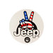 Jeep Merchandise 4" Jeep Logo Circle Jeep Sticker | Quadratec