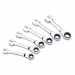 Eastwood 32482 6pc Stubby MM Ratcheting Wrench Set | Quadratec