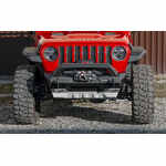 Rival 4x4 Aluminum Front Winch Bumper for 07-24 Jeep Wrangler JK, JL & Gladiator JT Stubby for ...