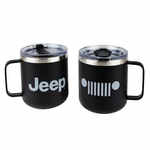 Jeep Merchandise Jeep Logo Powder Coated Camper Mug | Quadratec