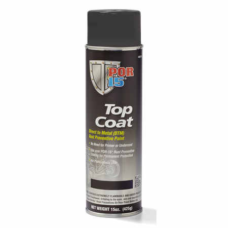 Por-15 Top Coat in Semi-gloss Black 15oz Aerosol Can