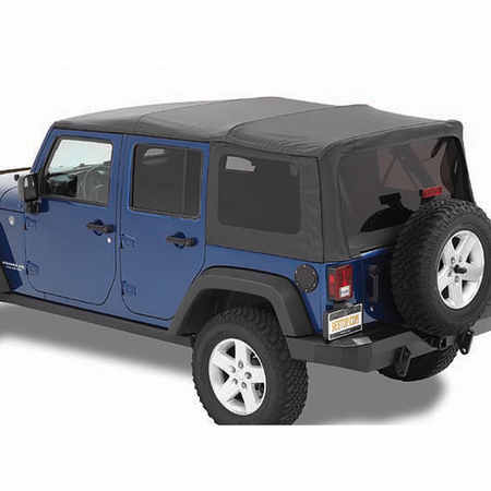 Bestop Trektop NX Glide Twill Soft Top for 07-18 Jeep Wrangler JK 4 ...