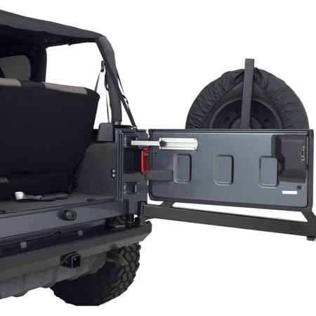 Smittybilt 76410 XRC Tailgate with Tire Carrier for 07-18 Jeep Wrangler ...