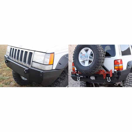 Rock Hard 4X4 Rear Bumper for 93-98 Jeep Grand Cherokee ZJ | Quadratec
