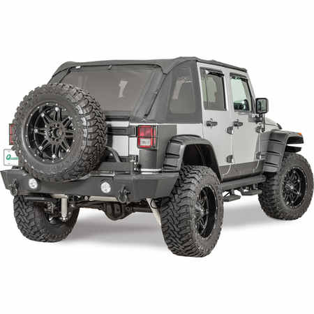 Smittybilt KIT 76896 XRC Rear Atlas Bumper and Tire Carrier for 07-18 ...