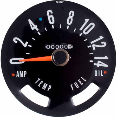 OMIX 17207.01 Speedometer Gauge (0-90 MPH) for 55-79 Jeep CJ-3B, CJ-5 ...