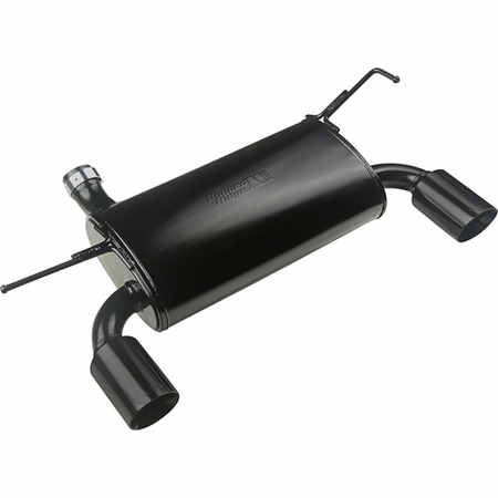 Gibson 17303B Black Ceramic Split Rear Exhaust for 07-18 Jeep Wrangler ...