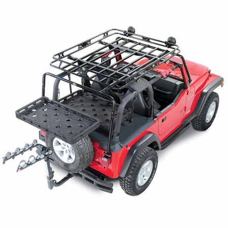 Garvin 77930 Trail Rack for 97-06 Jeep Wrangler TJ with G2 Series Rear ...