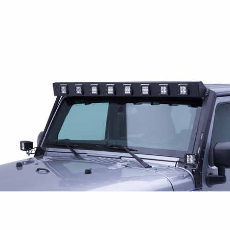 Delta Tech 01-6570-JKB Windshield Light Mounts for 07-18 Jeep Wrangler ...