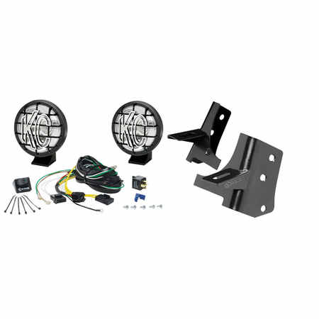 KC HiLiTES NT TJ 6" Apollo Pro Long Range Lights with Windshield Mount ...