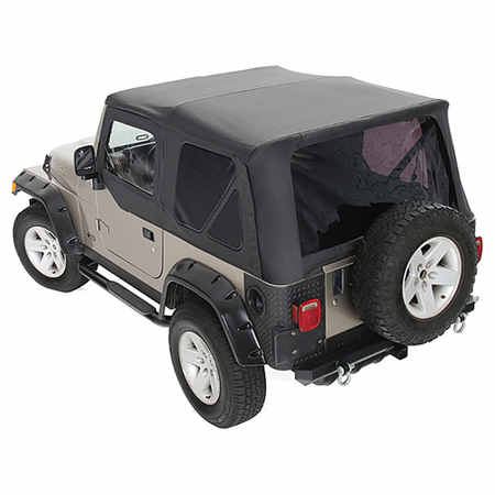 Rugged Ridge XHD Replacement Soft Top with Tinted Upper Door Skins for ...