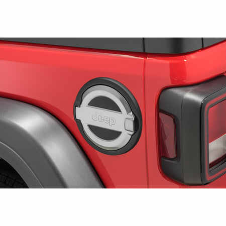Mopar 82215123 Black Fuel Door for 18-21 Jeep Wrangler JL | Quadratec