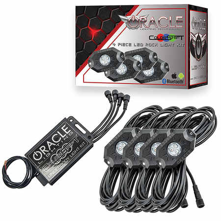 Quake LED RGB ACCENT ROCK LIGHTS 4 Piece with Controller | Quadratec