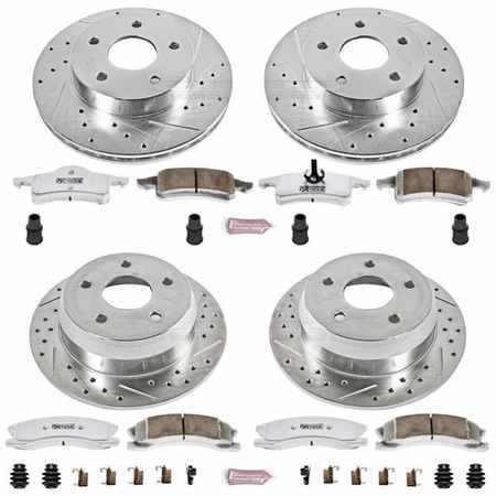 Crown Automotive RT31034 Performance Rear Brake Service Kit for 99-04 ...