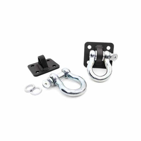 Rough Country 1169 D-Ring & Mount Kit for 87-06 Jeep Wrangler YJ & TJ ...