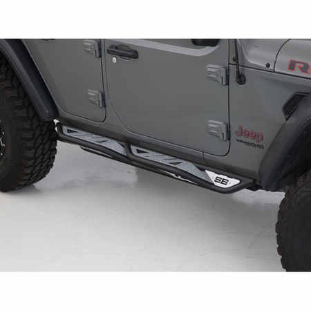 Smittybilt Apollo Sliders with Step for 18-23 Jeep Wrangler JL Unlimited