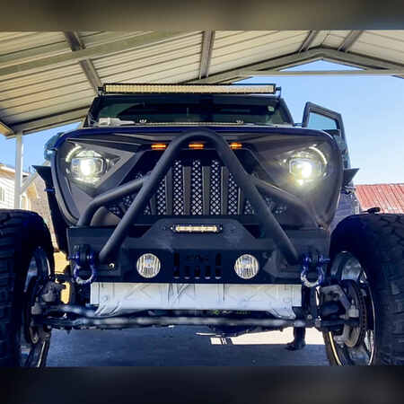 American Modified 9" Round Halo DRL LED Headlights W/ Start-up ...