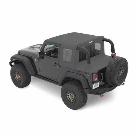 Bestop 54862-17 Trektop Pro 2.0 Soft Top for 07-18 Jeep Wrangler 2 Door ...