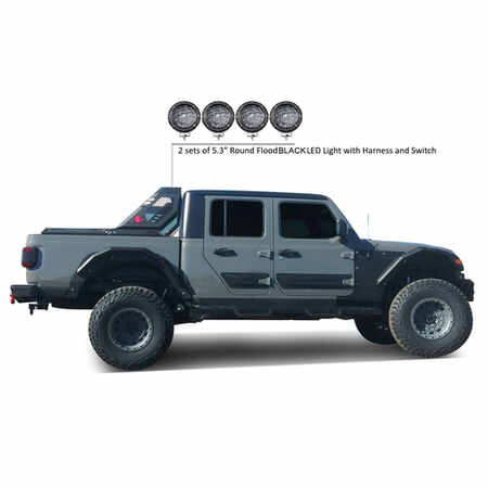 Black Horse Off Road RB09MT Classic Pro Roll Bar for 20-23 Jeep ...
