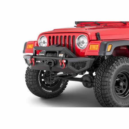 ARB 3450150 Quadratec Edition Front Stubby Bull Bar Bumper for 87-06 ...