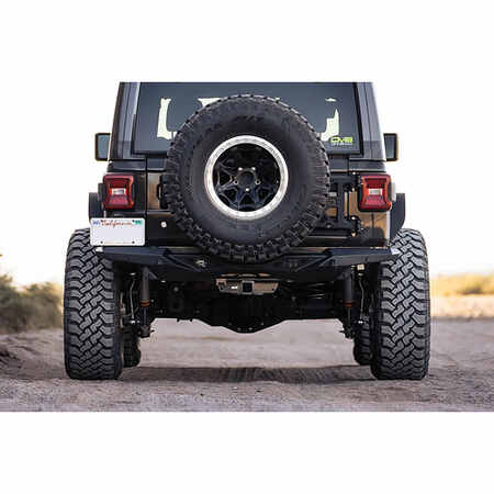 Quadratec Brute Strength Aluminum Rear Bumper for 18-22 Jeep Wrangler ...