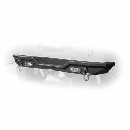 Iron Cross Automotive Stubby Rear Bumper for 18-21 Jeep Wrangler JL ...