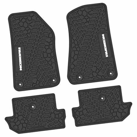 FlexTread Tire Tread/Scorched Earth Scene Front & Rear Floor Liners ...