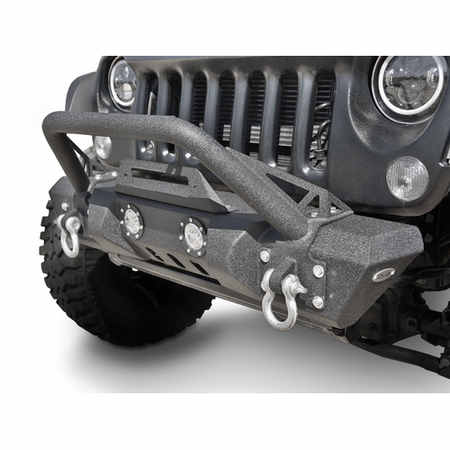 TACTIK Stubby Front Bumper with Hoop for 18-23 Jeep Wrangler JL ...