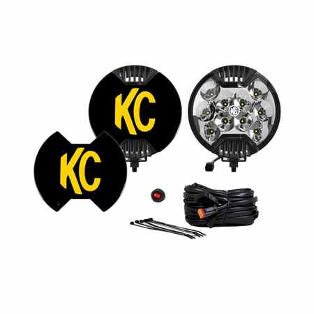 KC HiLiTES 1300 LED 4" Round LZR LED Driving Light | Quadratec