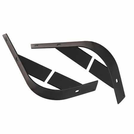 Kentrol Stainless Steel Side Rocker Guards for 76-86 Jeep CJ7 in Black ...