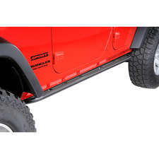 Mopar 82210586AD Production Rubicon Rock Rails in Satin Black for 07-18 ...