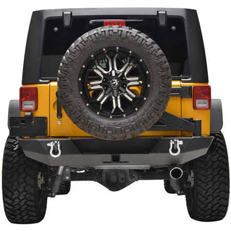 Rock Hard 4X4 RH-2004 Rock Rack for Rear Bumper with Tire Carrier ...
