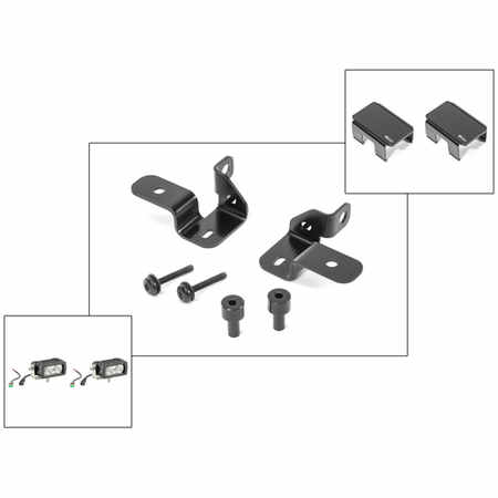 Mopar 82215427AB A-Pillar Light Brackets for 18-24 Jeep Wrangler JL ...