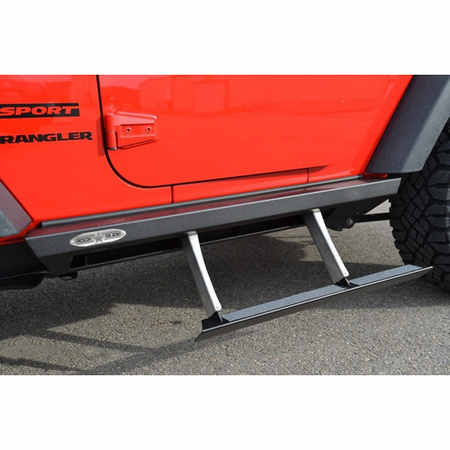Smittybilt 76890 XRC Rock Sliders in Textured Black for 07-18 Jeep ...
