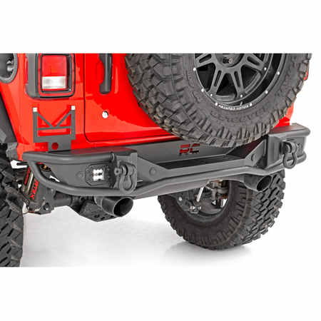 DV8 Offroad RBJL-01 Full Length Rear Bumper with LED Lights for 18-20 ...