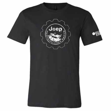 Jeep Clothing Genuine Jeep Tee Shirt in Black Size Large | Quadratec