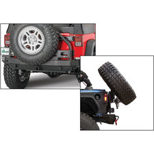 Smittybilt KIT 76896 XRC Rear Atlas Bumper and Tire Carrier for 07-18 ...