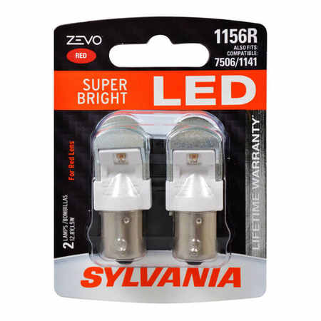 Sylvania 921RSL.BP2 #921 Red SYL LED Mini Bulb 2 Pack | Quadratec