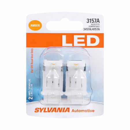 Sylvania 3757ASL.BP2 #3757A Amber SYL LED Mini Bulb 2 Pack | Quadratec