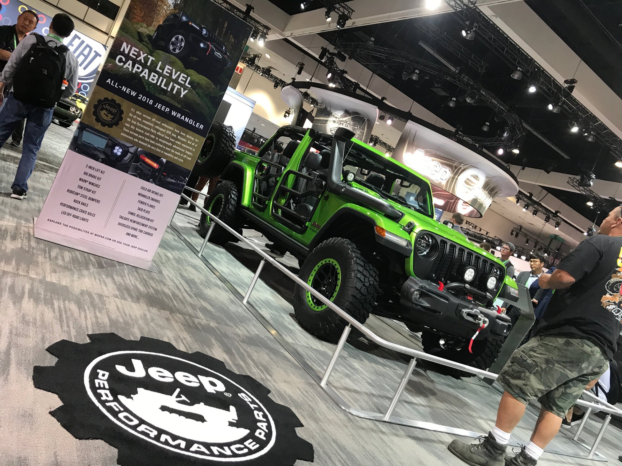 Mopar-modified four-door 2018 Jeep Wrangler Rubicon at the 2017 LA Auto ...