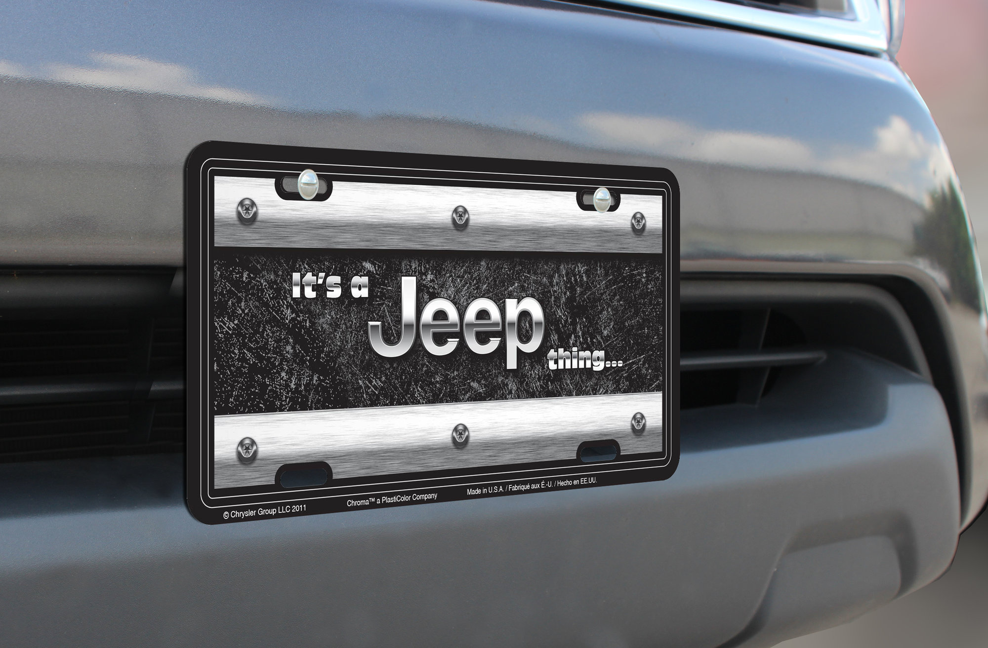 Chroma Graphics 2022 It's A Jeep Thing Stamped Metal License Plate ...
