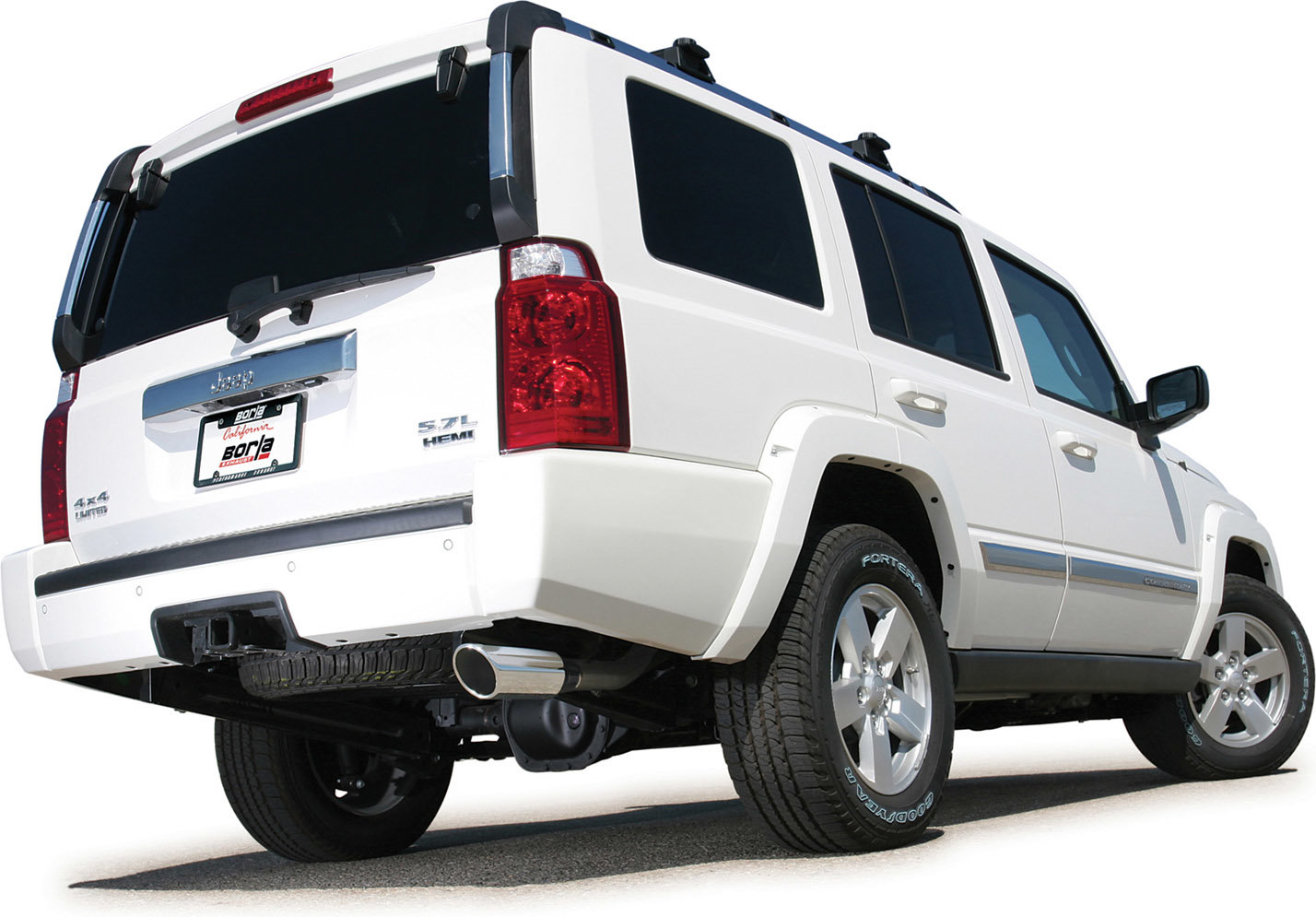 Borla Stainless Steel Cat-Back System for 2006 Jeep Commander XK with 5 ...