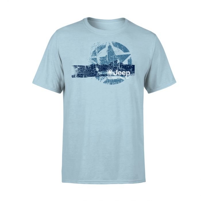 Jeep Merchandise Mens' Blue Star Logo T-Shirt | Quadratec