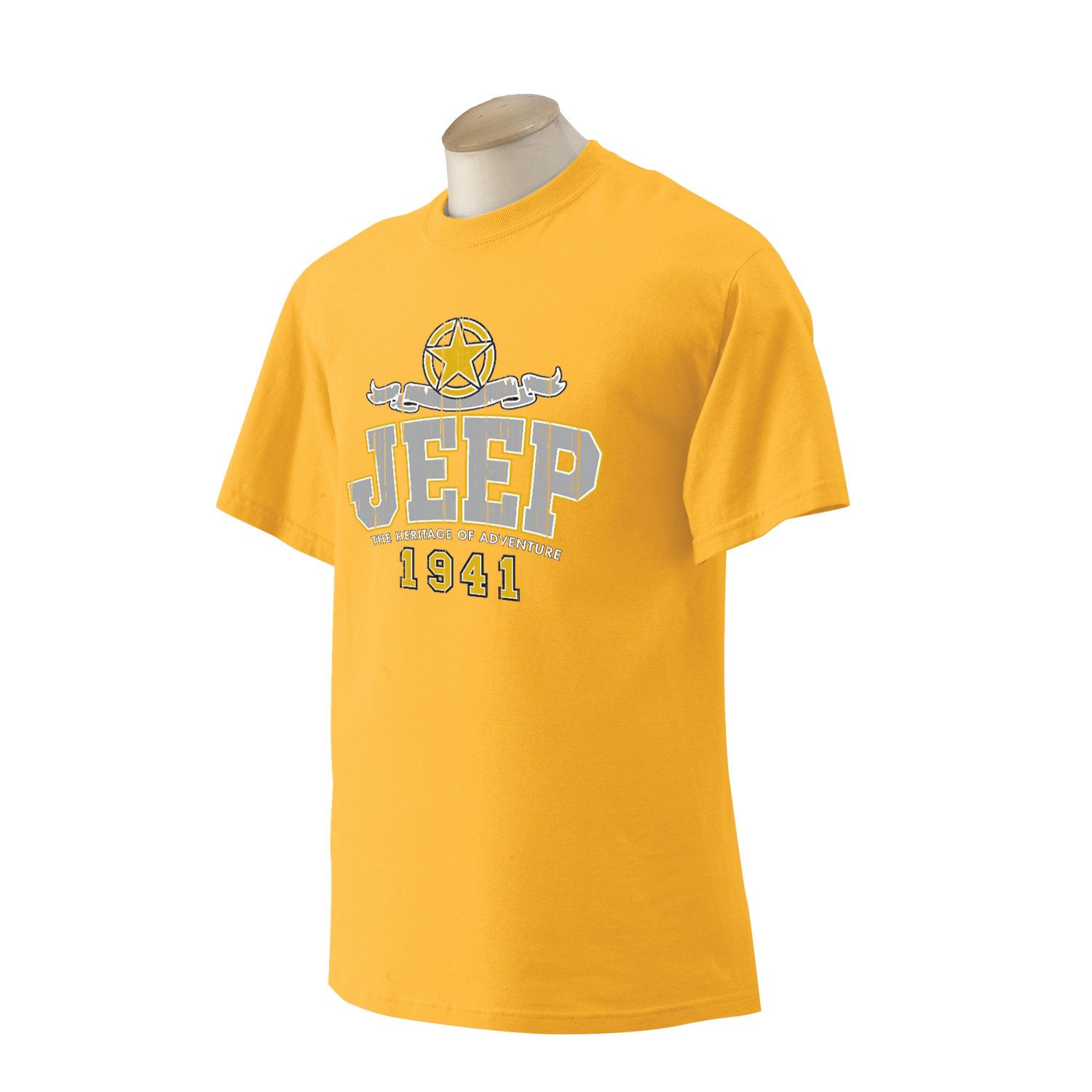 Jeep Clothing 1941 Heritage of Adventure Gold Tee Shirt | Quadratec