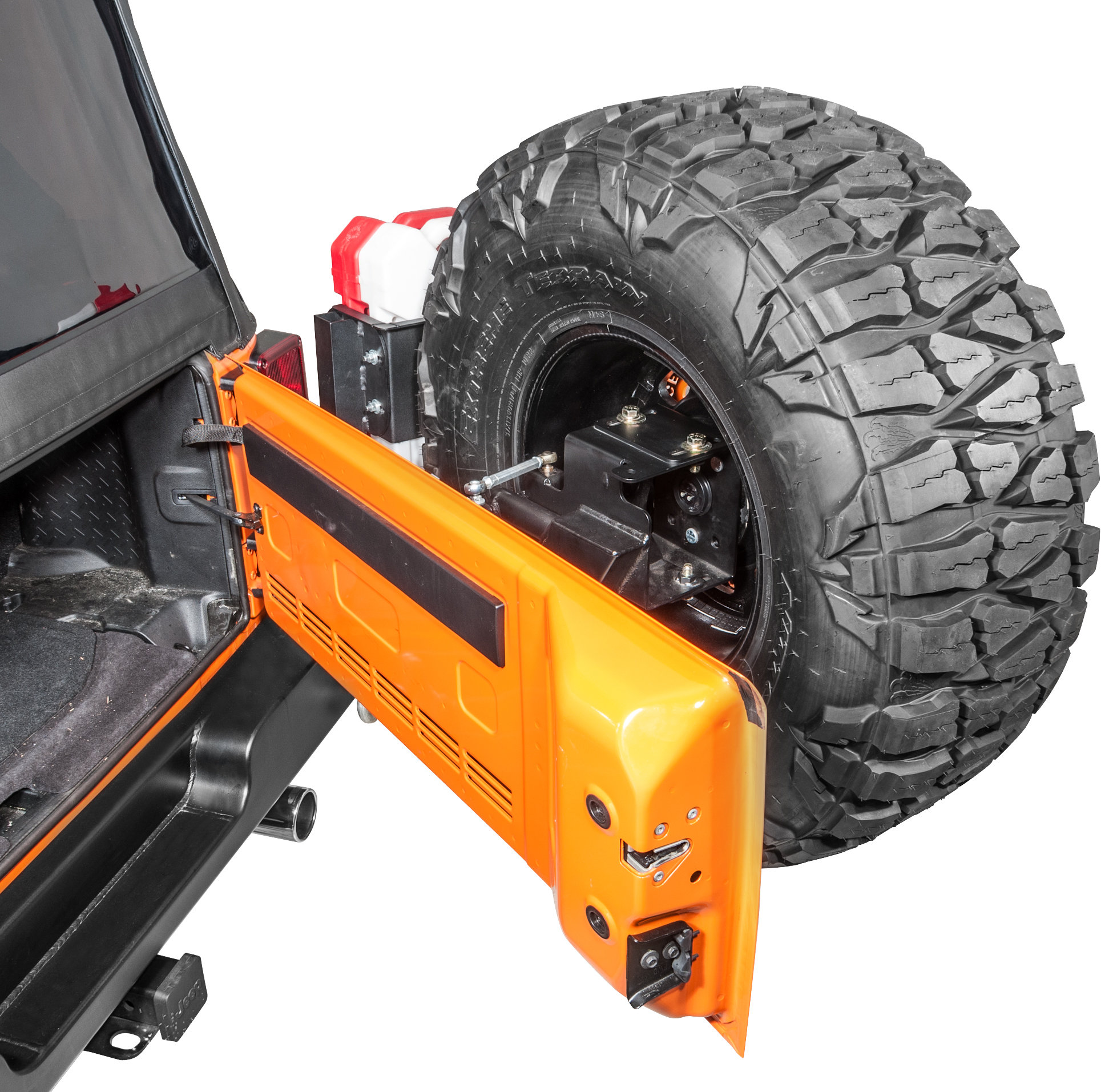 HyLine OffRoad Standard Rear Bumper & Tire Carrier Combo for 07-18 Jeep ...