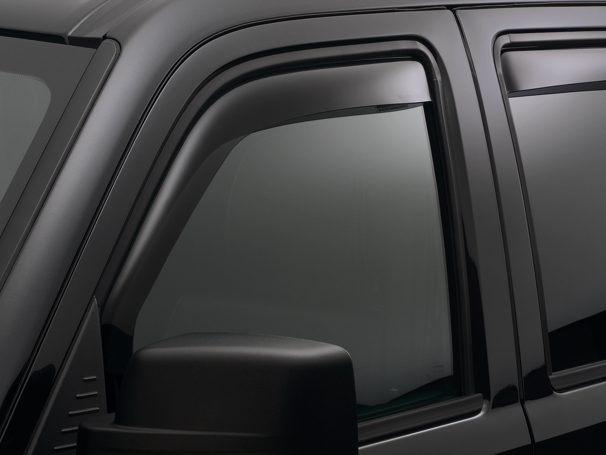 WeatherTech 70433 Front Side Window Deflector Set in Light Smoke for 07 ...