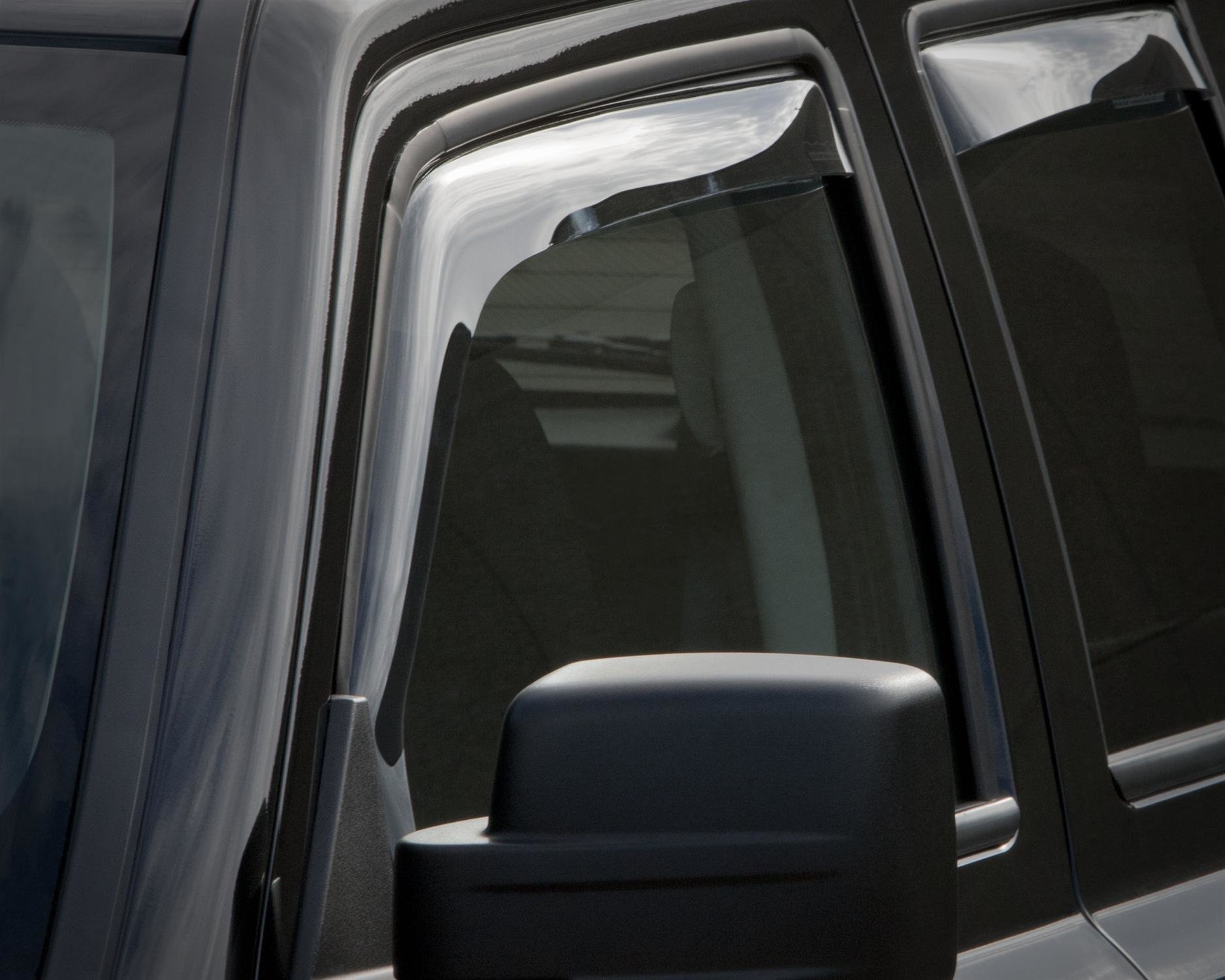 WeatherTech 70444 Front Side Window Deflector Set in Light Smoke for 07 ...